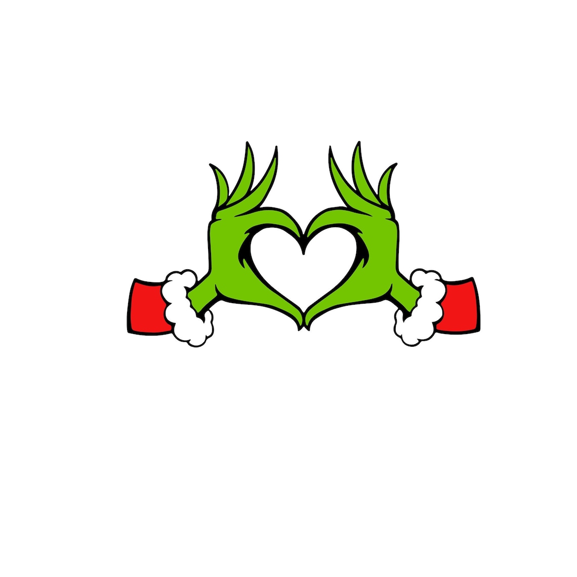 Grinch Heart Heart Christmas Christmas Svg Download File Etsy