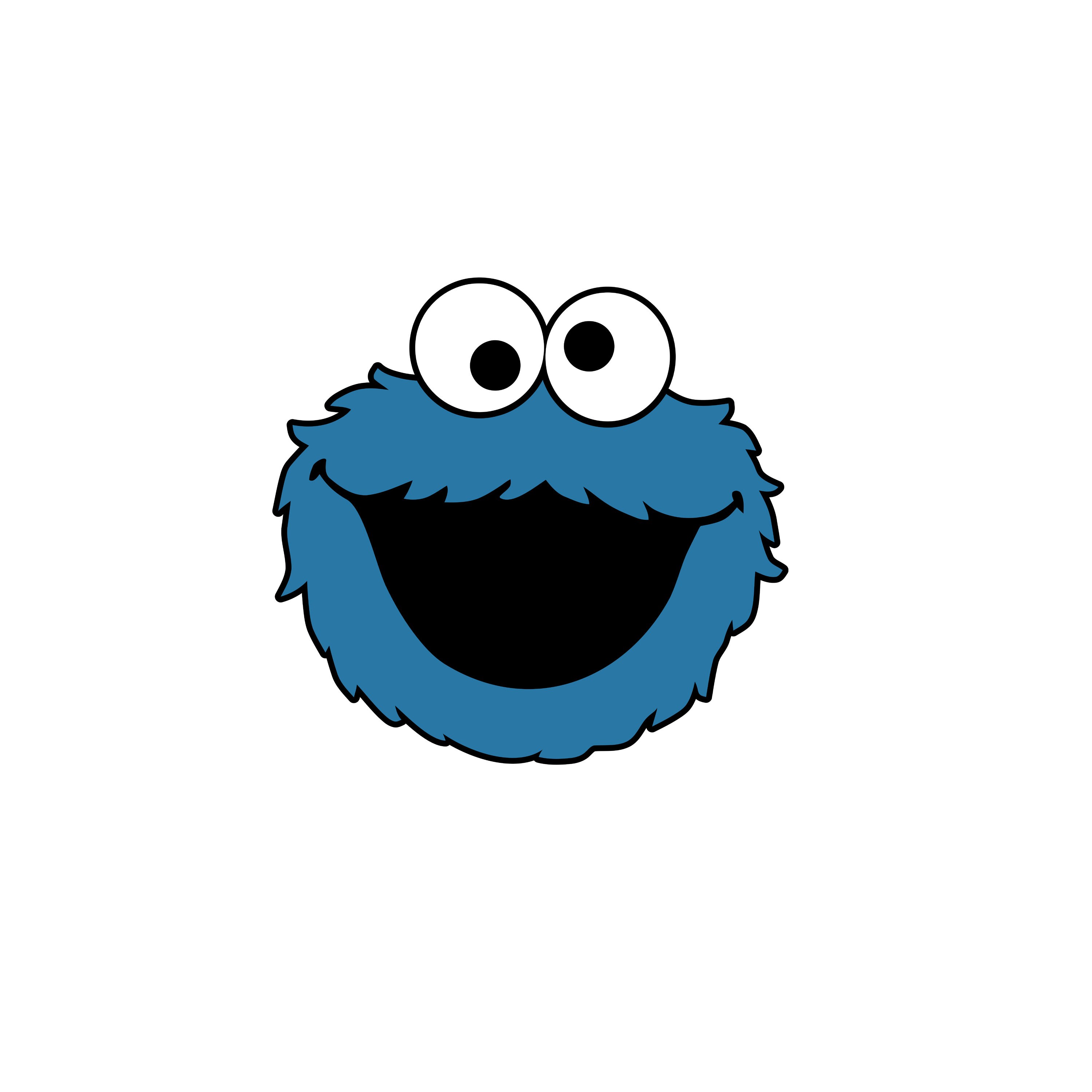 Cookie Monster Crumb Monster SVG Download File Plotter - Etsy