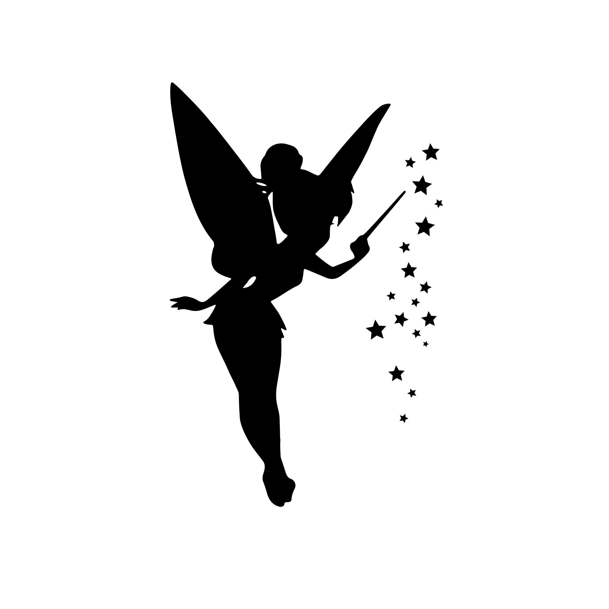 Tinkerbell Outline Tattoo