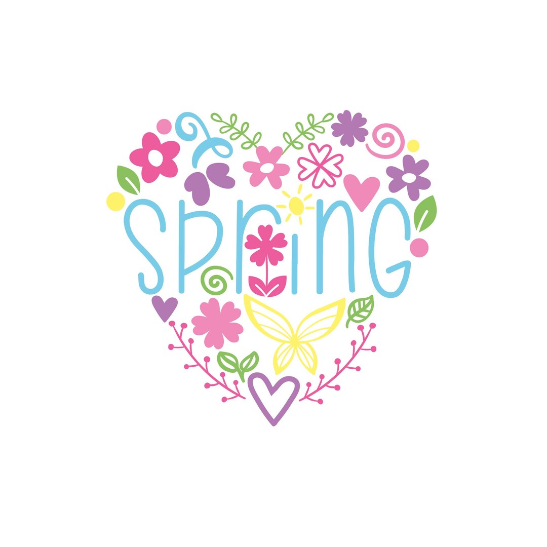 Spring Love Heart Spring SVG Download File Plotter File Plotter Plotter ...
