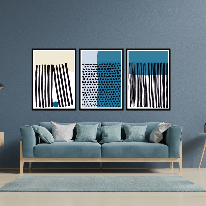 Minimalist Modern Geometric, Poster, Set of 3, Instant Digital Art ...