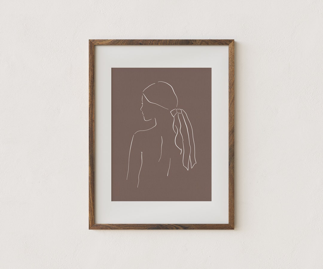 Minimalist Female Figure Drawing // Simple Female Silhouette Sketch ...