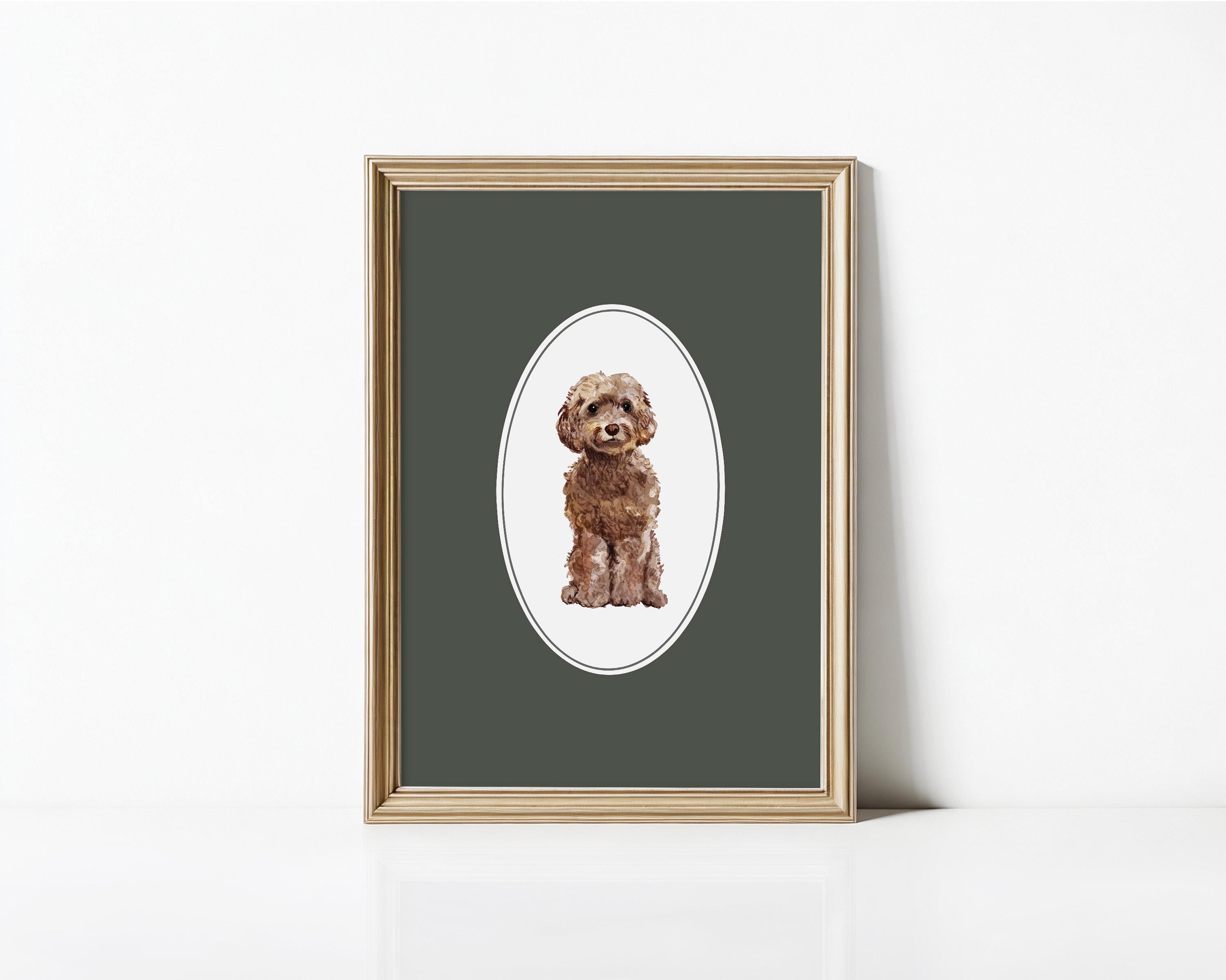Dog Gallery Wall | Neutral Vintage Style Nursery Kids Living Room Art ...