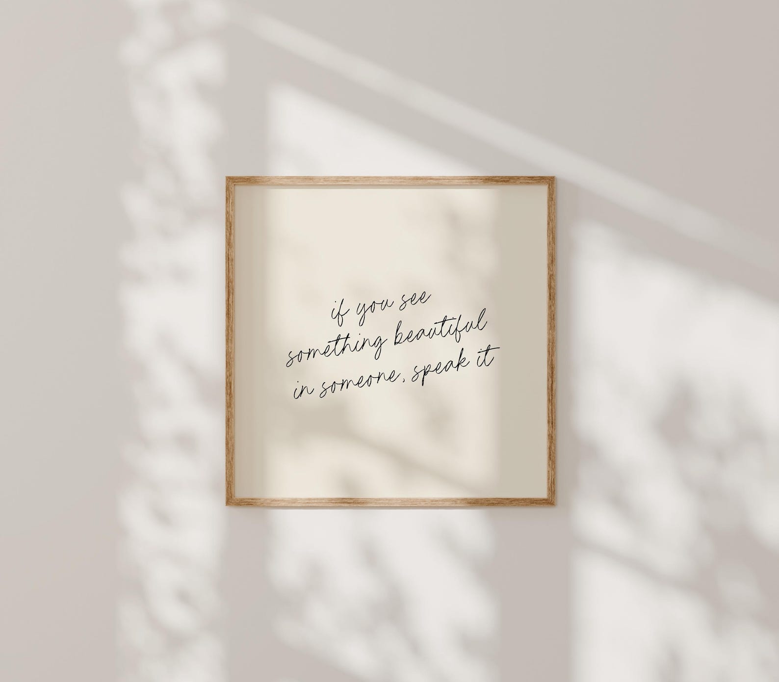 Inspirational Quote Art Print | Neutral Minimalist Typography Wall ...