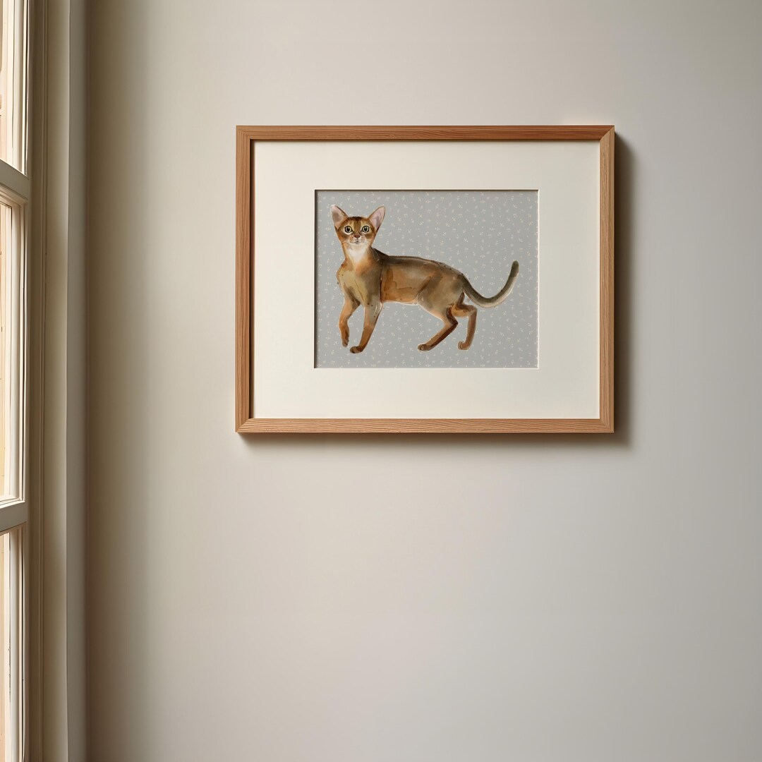 Abyssinian | Cat Painting | Anthropologie Home | Studio Mcgee Nursery ...