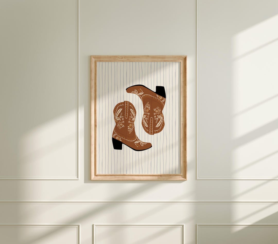 Trendy Blue Western Decor for Bedroom, Entryway, Living Room, Office ...