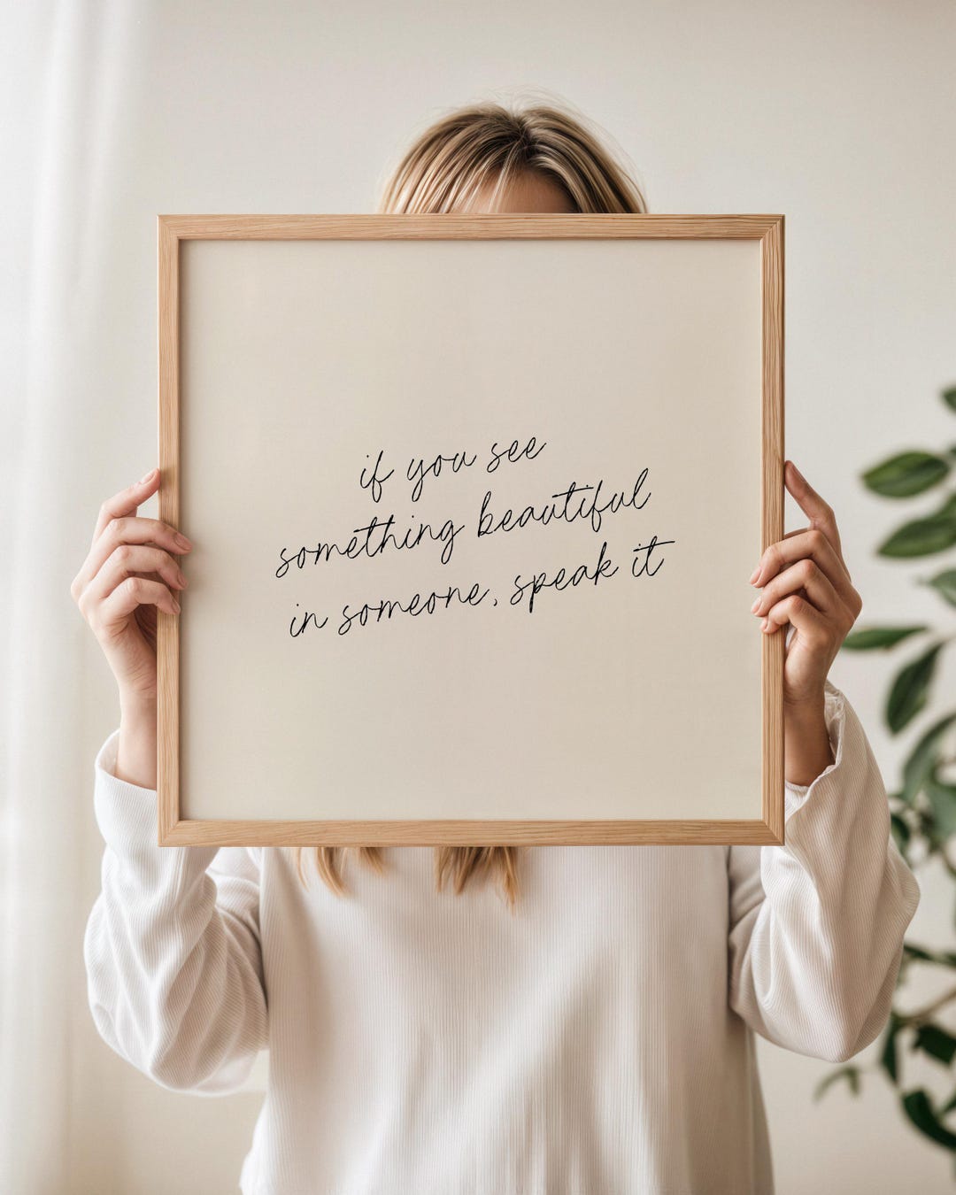 Inspirational Quote Art Print | Neutral Minimalist Typography Wall ...