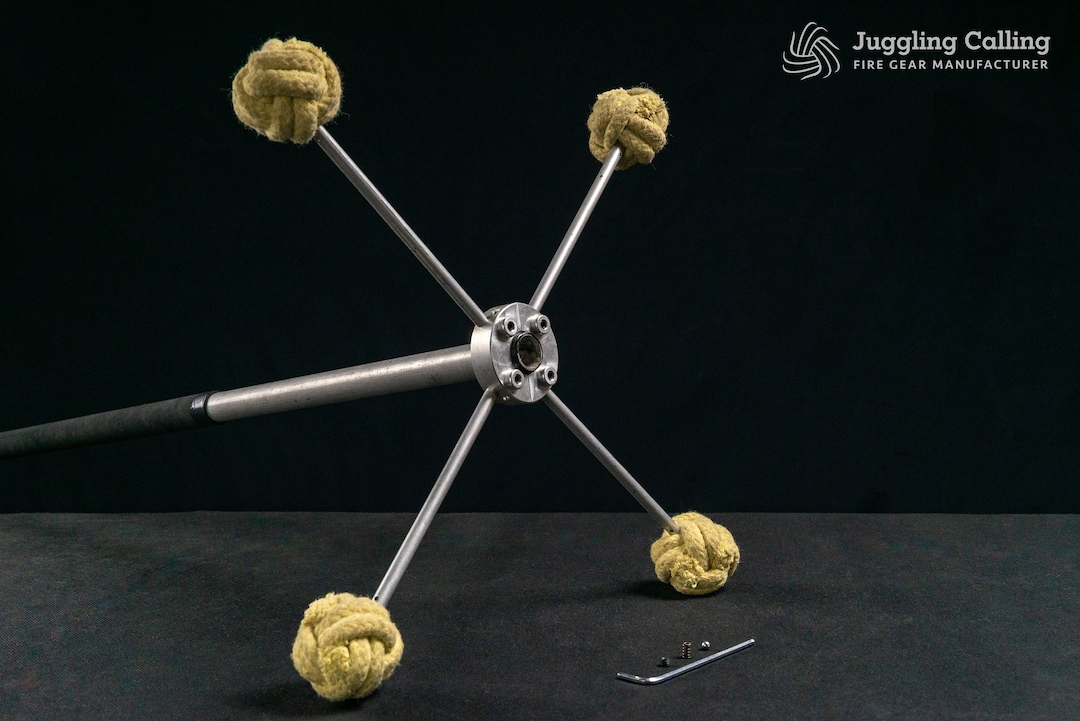 Dragon Staff - Fire and Practice Combo - 100% Pure Kevlar Wick ...
