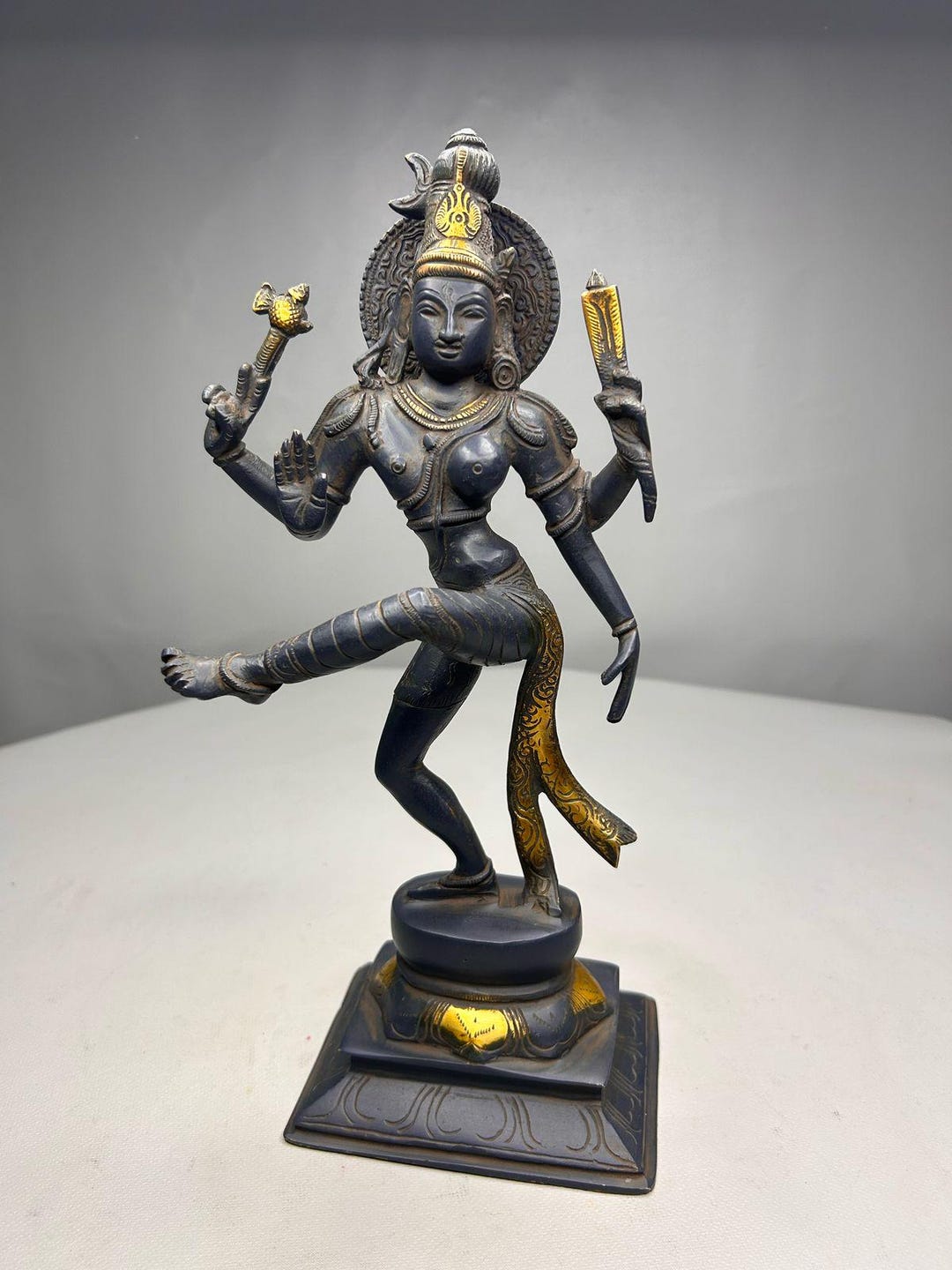 Handcrafted Ashtadhatu Ardhanarishwar Statue, Shiva Shakti Idol in ...