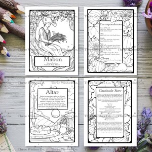 Mabon Coloring Page, Sabbat, Wheel of the Year, Coloring Pages, Book of ...