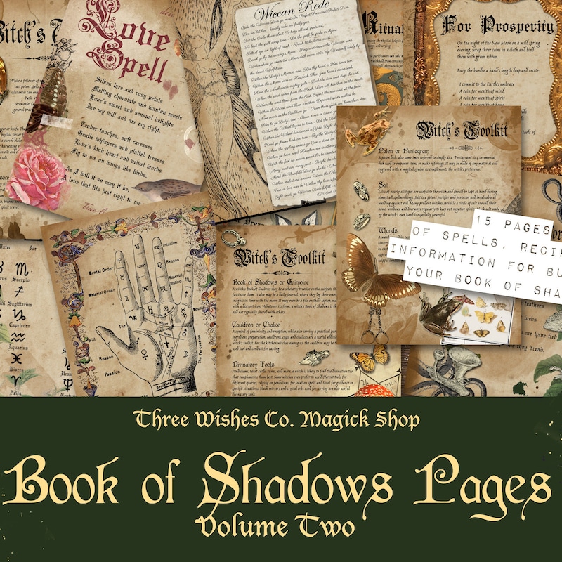 Spell Book Pages - Etsy