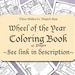 Beltane Coloring Page, May Day, Sabbath, Wheel of the Year, Coloring ...