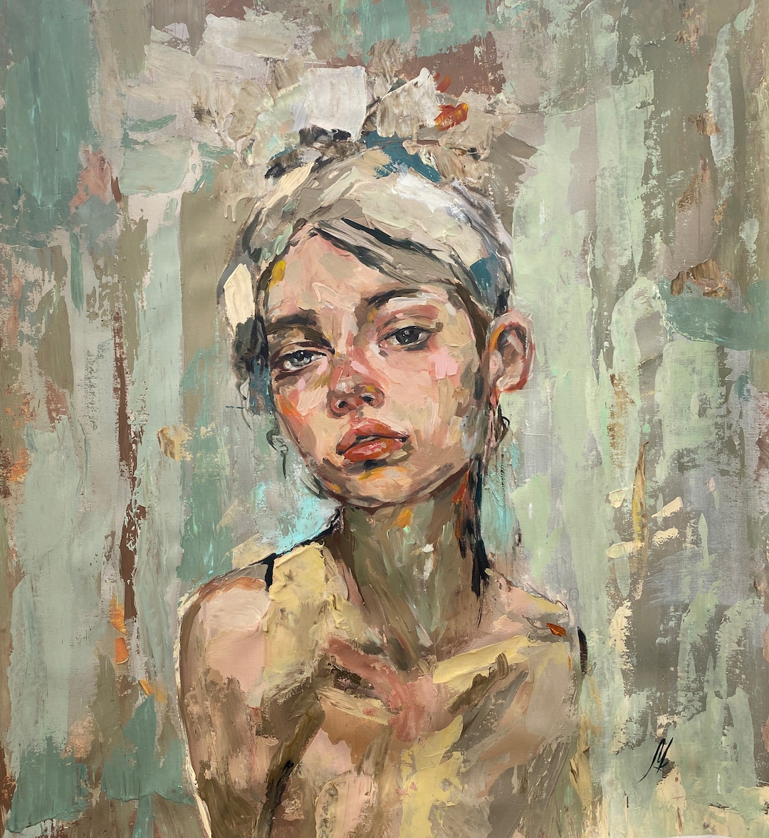 Sweet Lady - Original Artwork on Canvas - Etsy