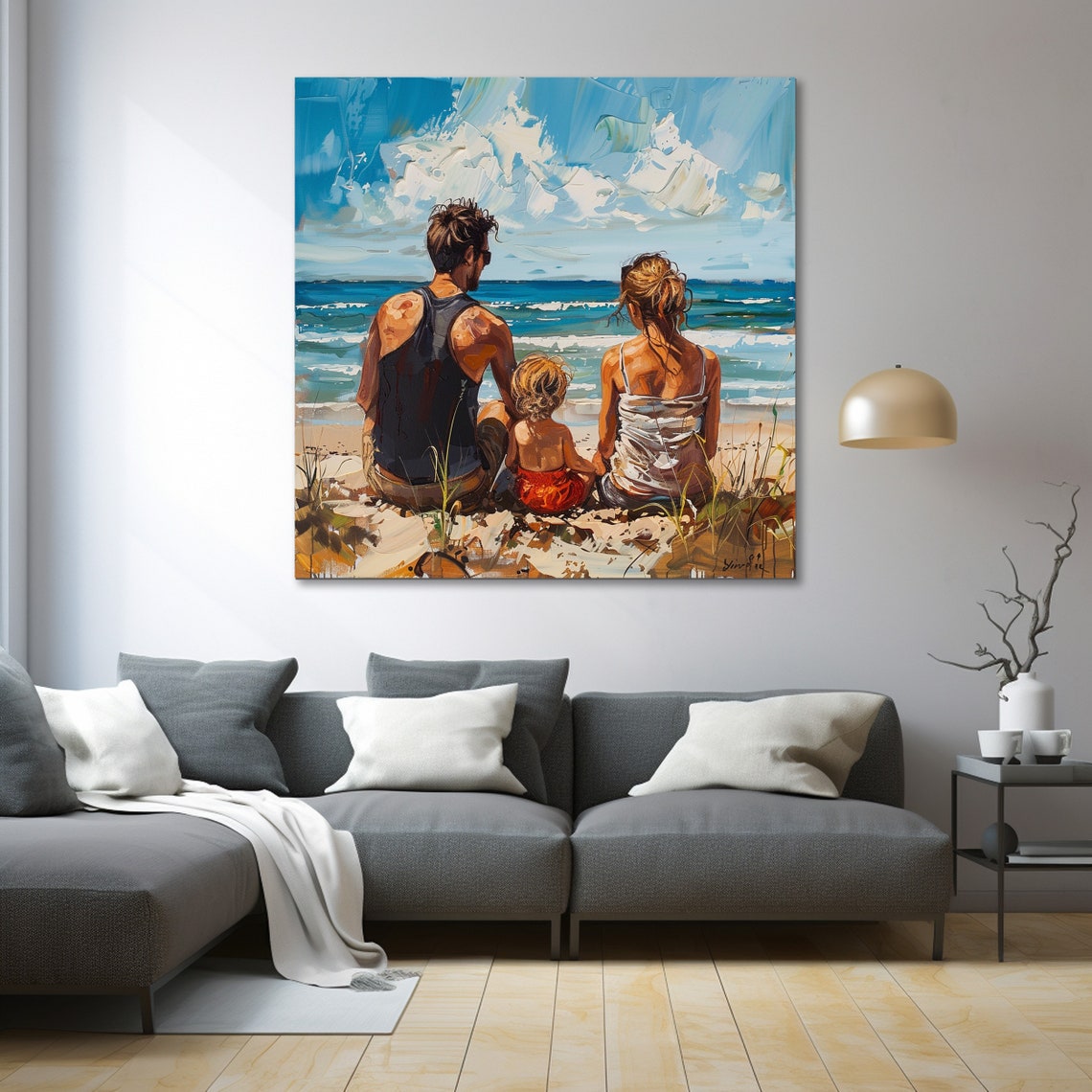 Family Values Original Acrylic Painting on Canvas - Etsy