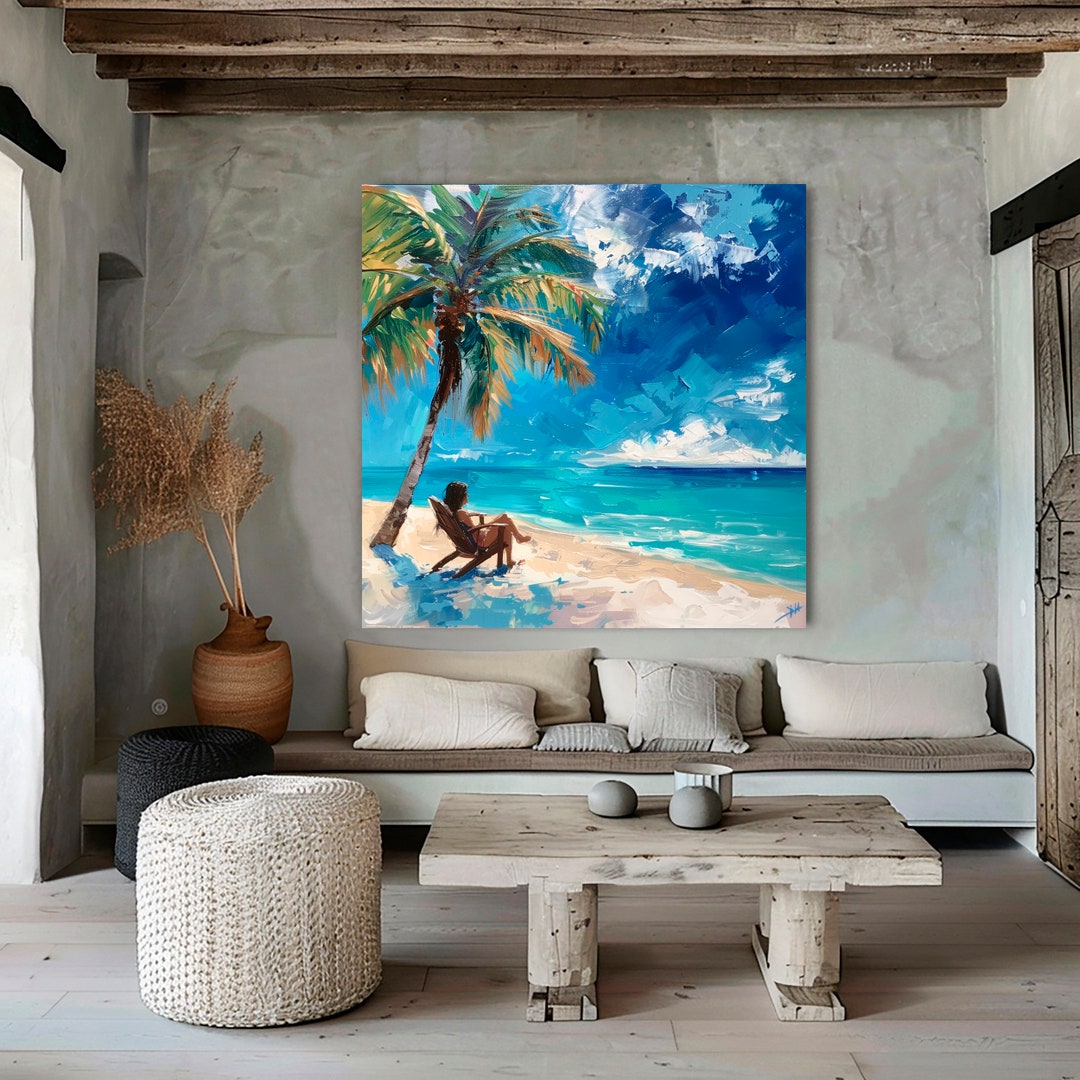 Florida Beach Original Painting - Coastal Art for Beach Lovers - Etsy