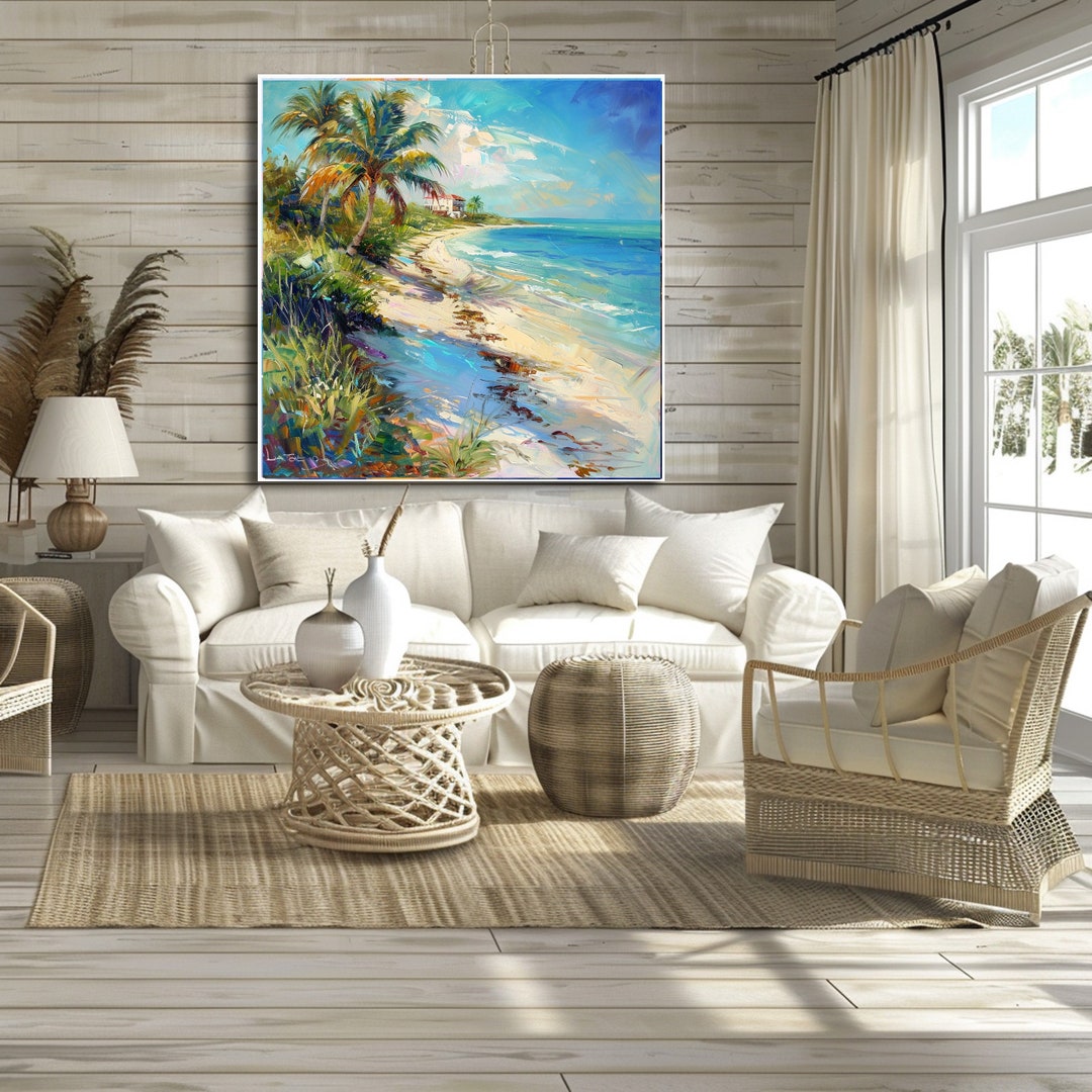 Palm Trees in Florida - Original Acrylic Painting - Etsy