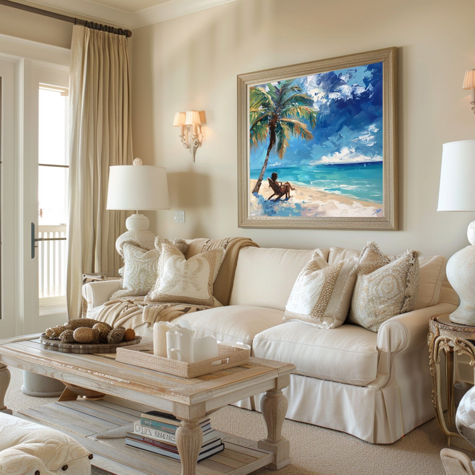 Florida Beach Original Painting - Coastal Art for Beach Lovers - Etsy