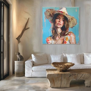 Unique Woman Portrait Painting One of a Kind Original Artwork - Etsy