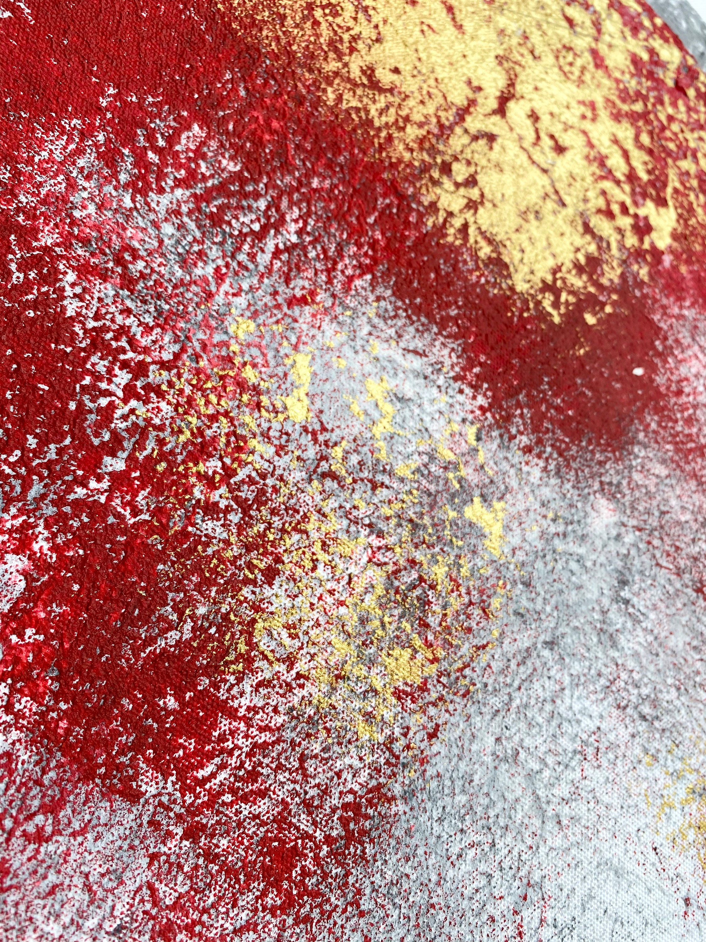 Red and Gold Abstract Art Extra Large Wall Art Canvas - Etsy