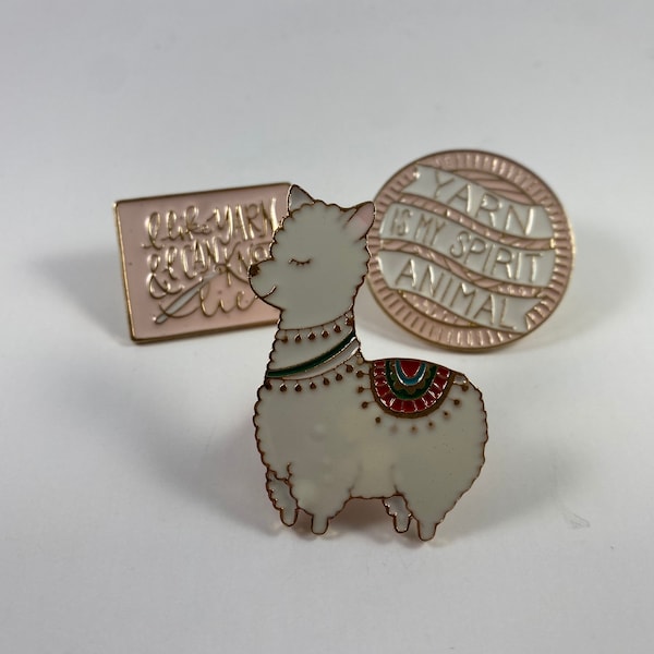 Yarn Enamel Pin - Etsy