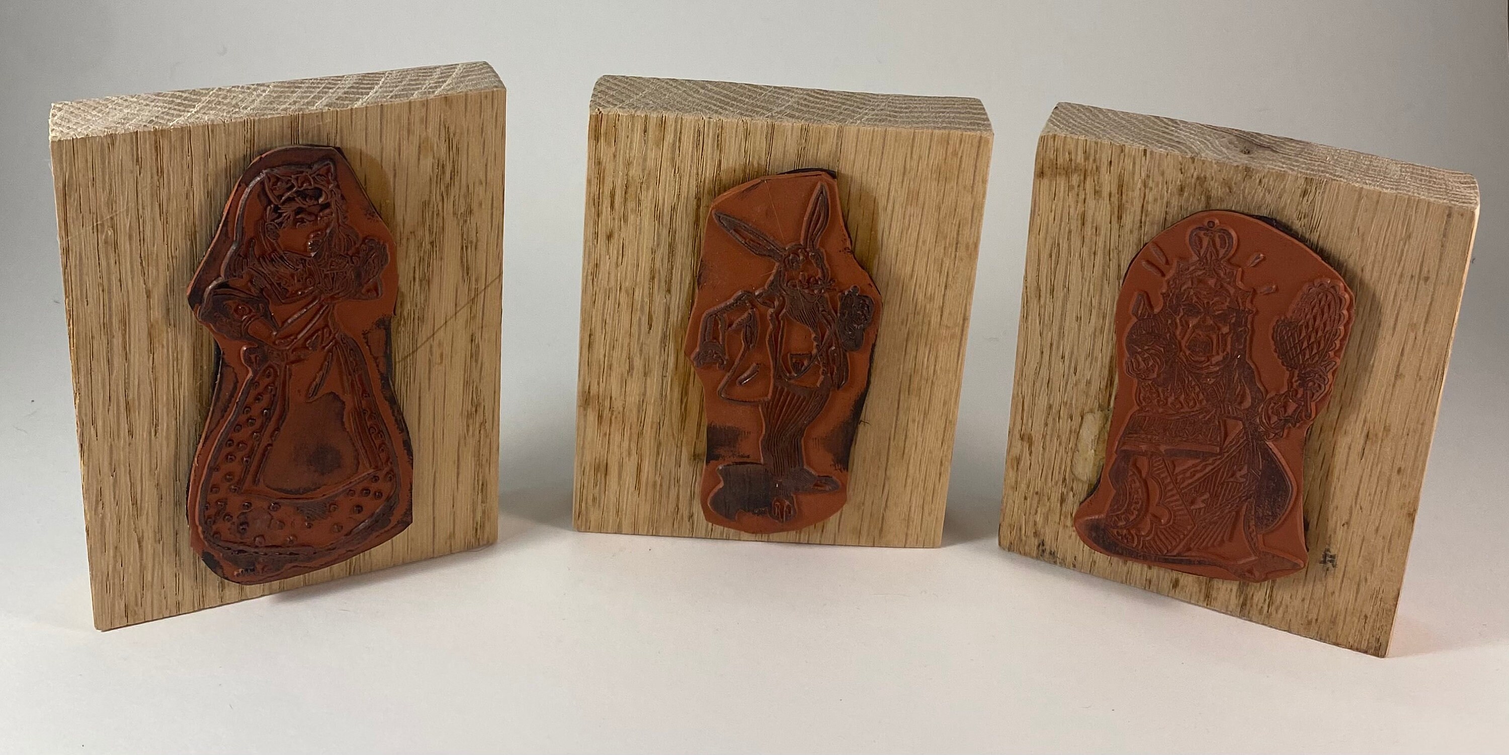 XL Handmade Rubber Alice in Wonderland Stamps - Etsy