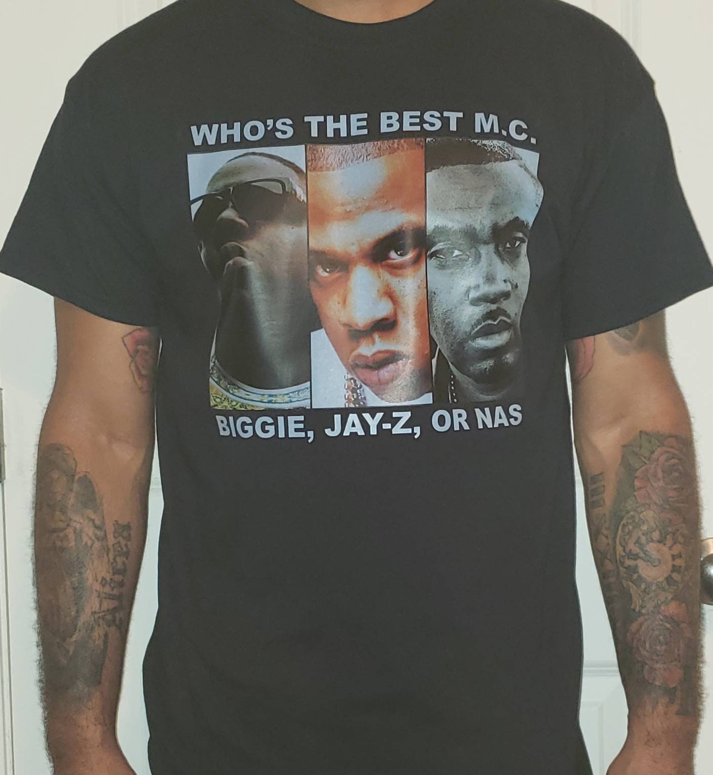 Who's the Best M.C. T-shirt Biggie Jay-z and Nas | Etsy