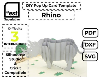 Pop up Frog Card Template digital Download | Etsy