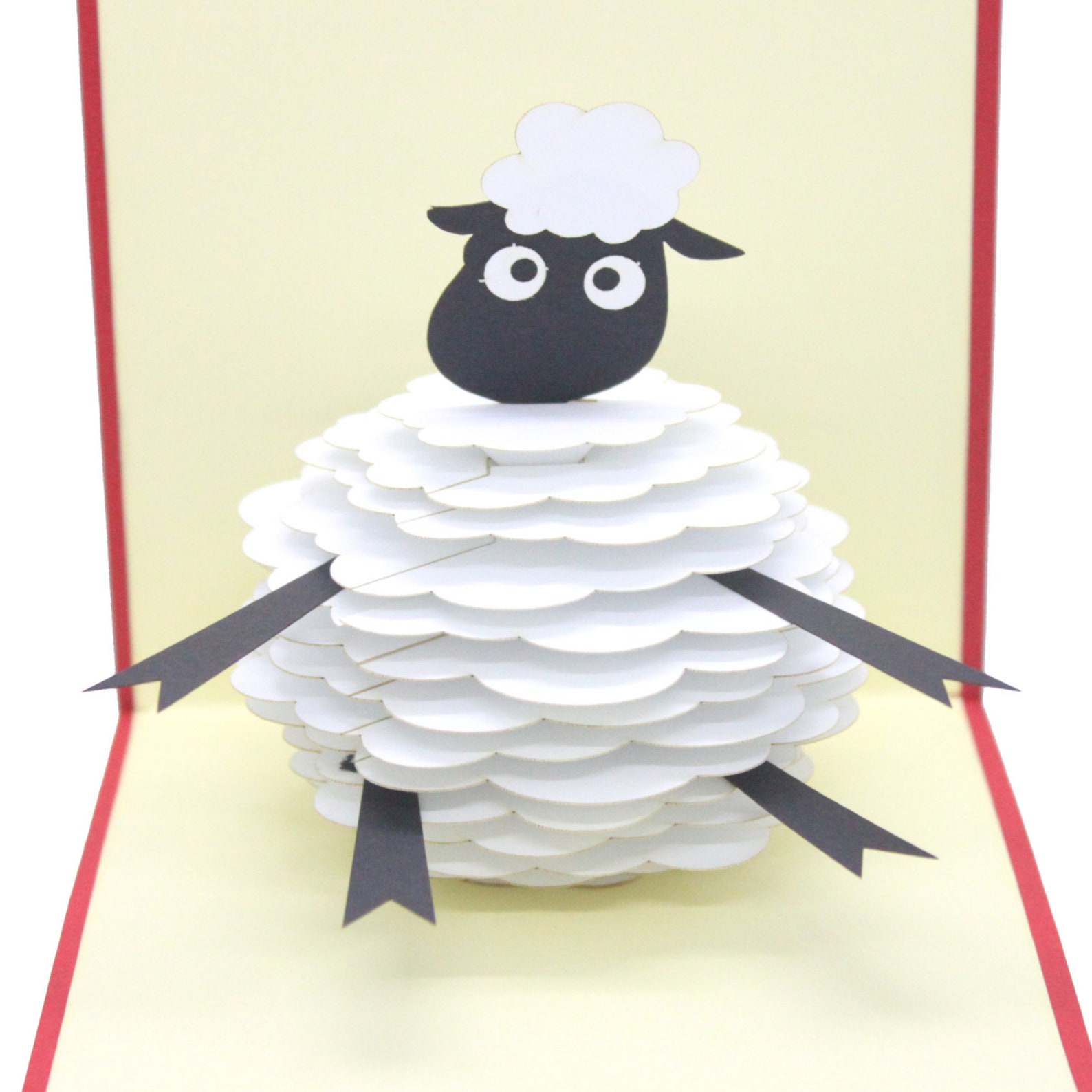 Pop up Sheep Card Template SVG DXF PDF digital Download - Etsy