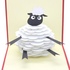 Pop up Sheep Card Template SVG DXF PDF (digital Download) - Etsy
