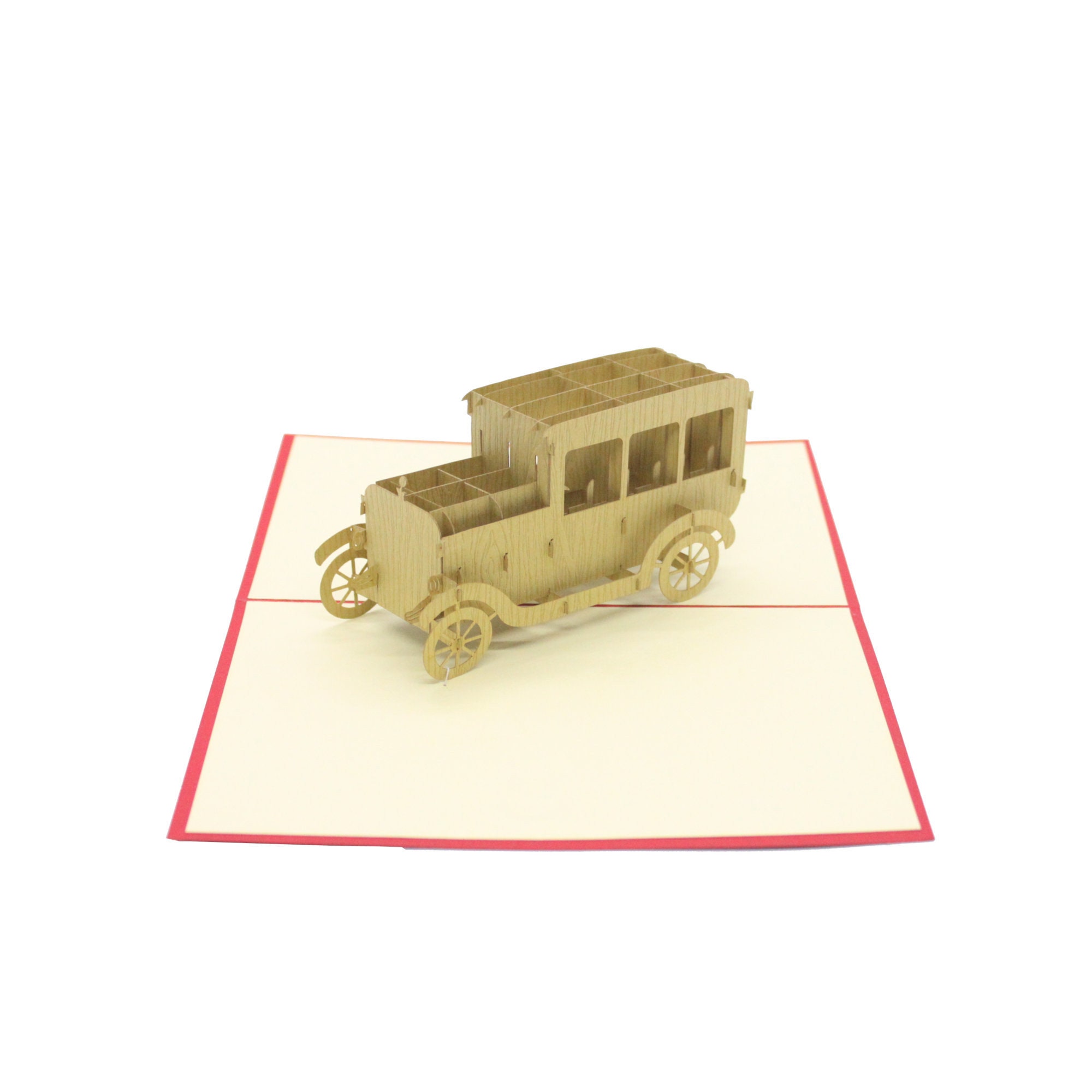 Pop up Classic Car Card Template for Silhouette and Cricut (digital ...