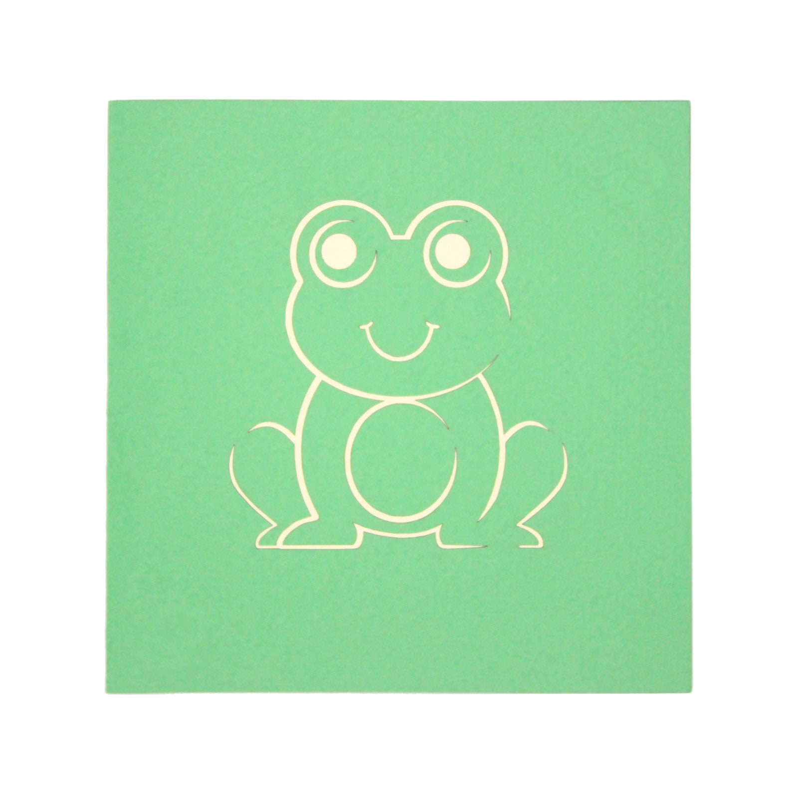Pop up Frog Card Template digital Download - Etsy