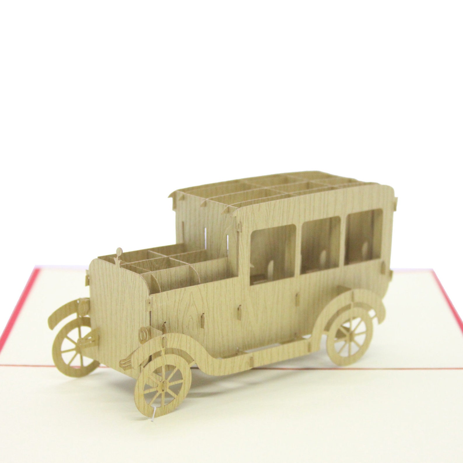 Pop up Classic Car Card Template for Silhouette and Cricut (digital ...