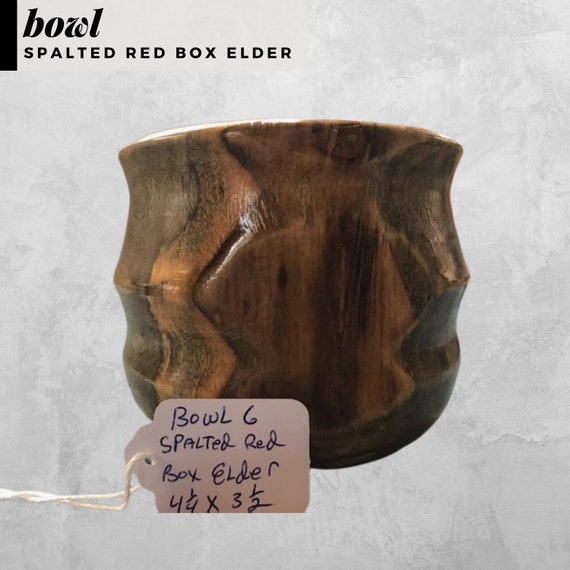 Bowl Spalted Red Box Elder - Etsy