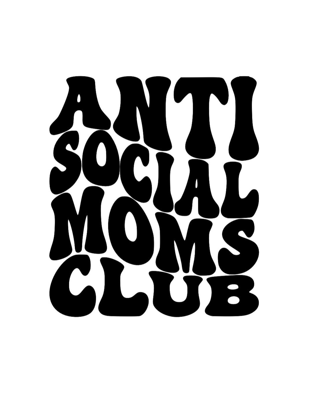 Anti Social Moms Club Decal - Etsy
