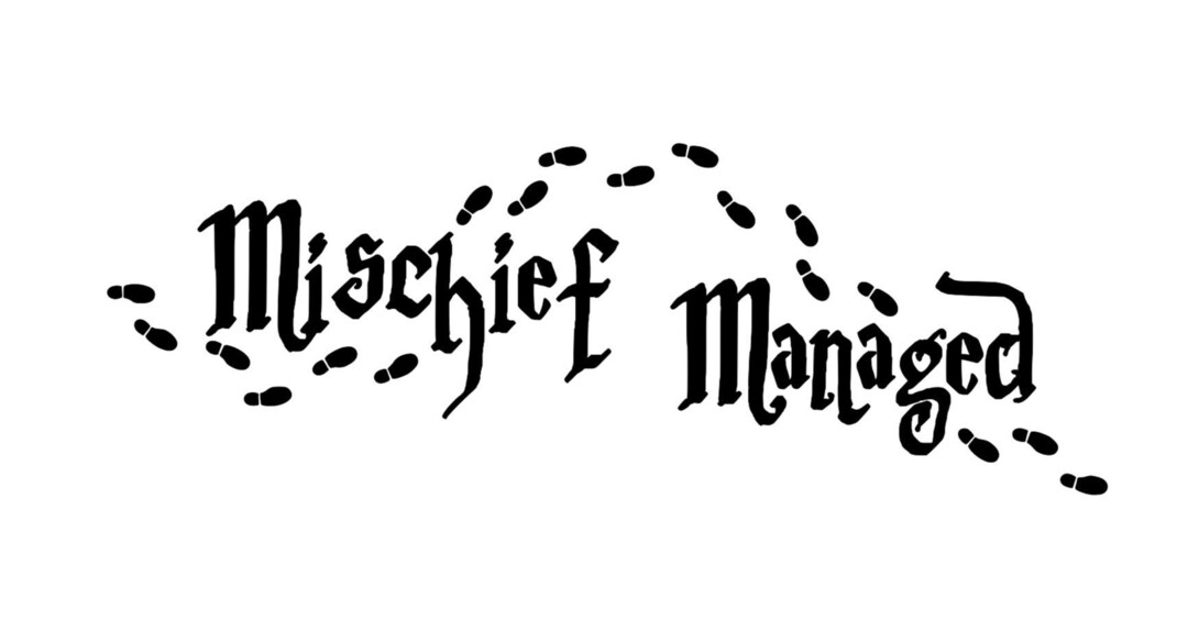 Mischief Managed Decal - Etsy