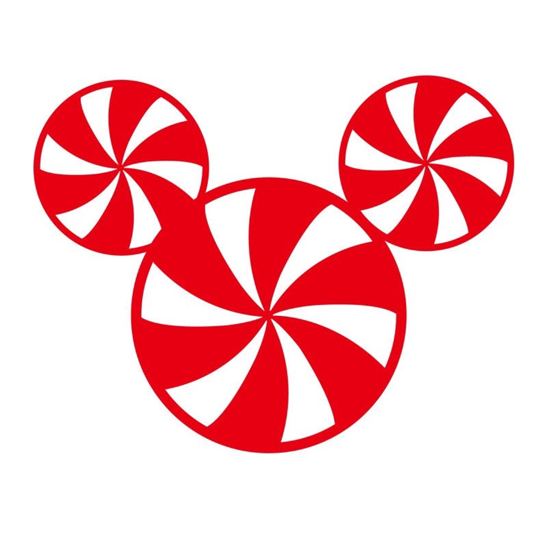 Peppermint Mickey Decal - Etsy