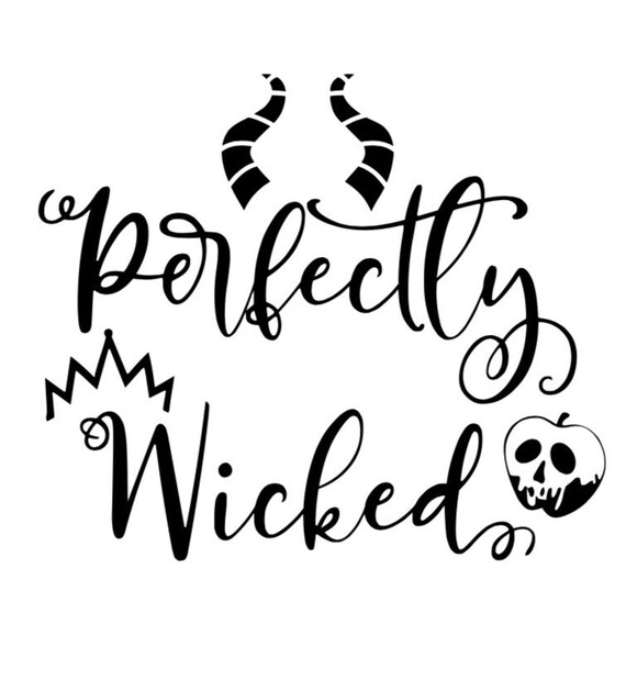 Perfectly Wicked Decal - Etsy