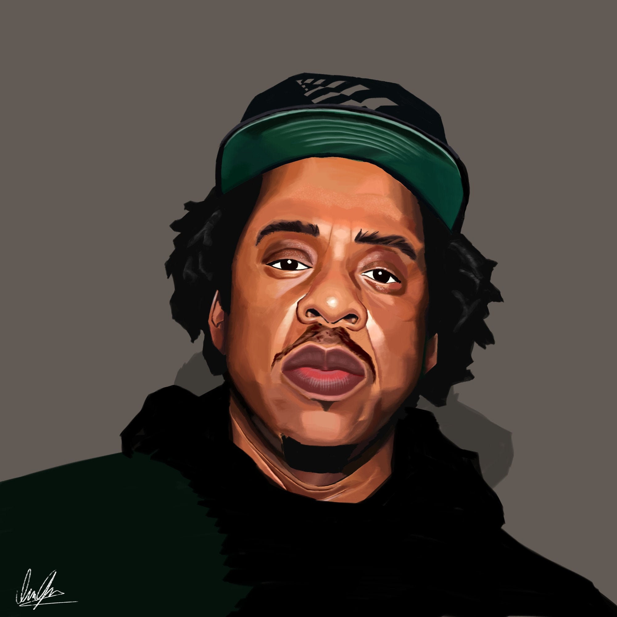 JAY-Z Drawing 12x12 Print | Etsy