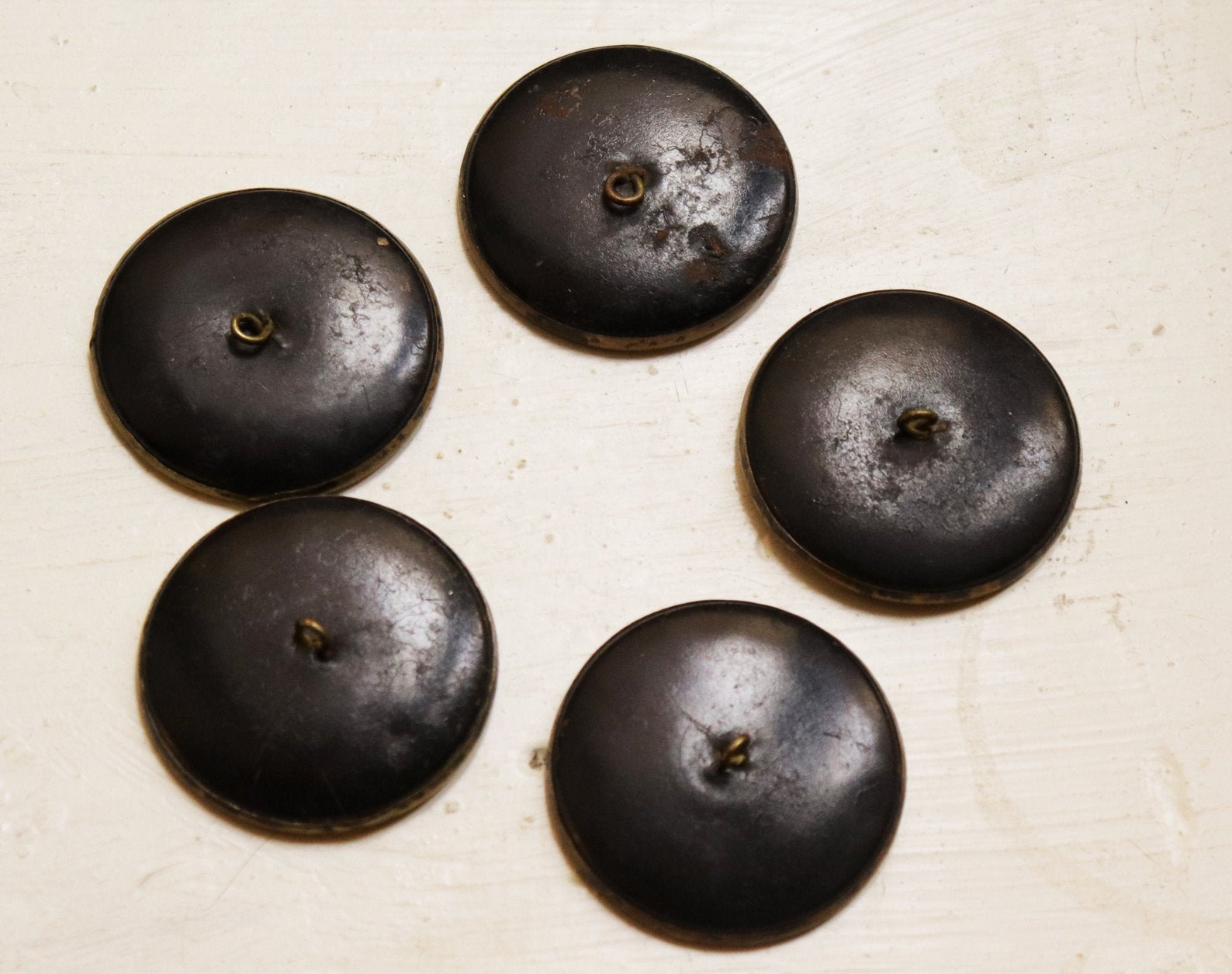 Antique Metal Shank Buttons 1900 Handmade in Italy/ Antique - Etsy