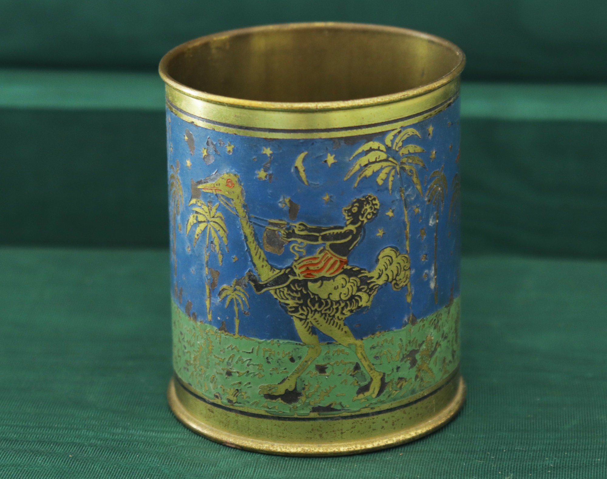 Antique Art Deco Brass Smoking Set, Vintage 4 Piecse Smoking Set ...