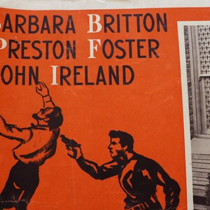 Vintage Western Movie Poster , Vintage Samuel Fuller Movie Poster ...