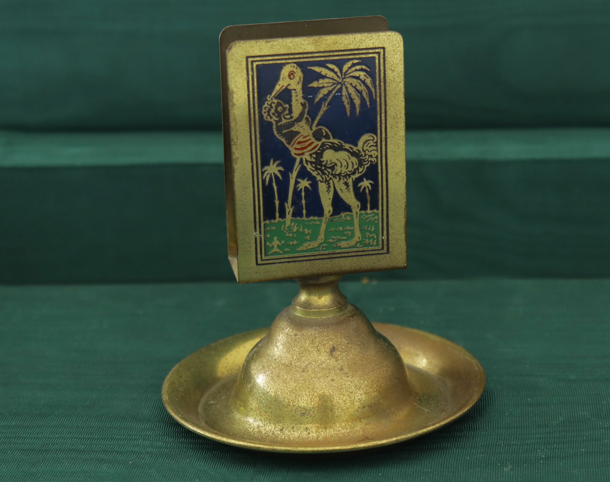 Antique Art Deco Brass Smoking Set, Vintage 4 Piecse Smoking Set ...