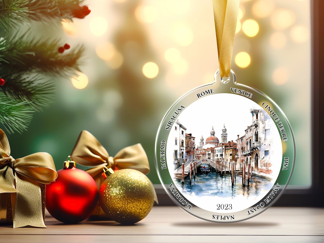 Personalized Italy Ornament, Italy Christmas Ornament, Italian Ornament ...