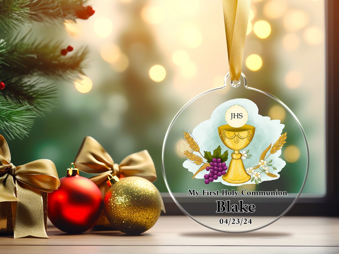 BULK Personalized First Holy Communion Ornament, First Holy Communion ...