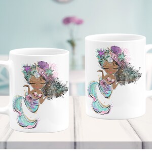 Personalized Mermaid Coffee Mug, Custom Mug, Gift for Her, Mermaid Tail ...