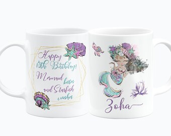Personalized Mermaid Coffee Mug Custom Mug Gift for Her - Etsy