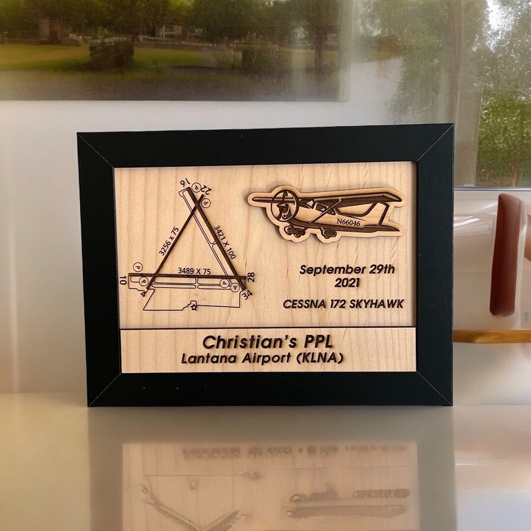 Personalized Private Pilot License Flight Frame, PPL Plaque , First ...