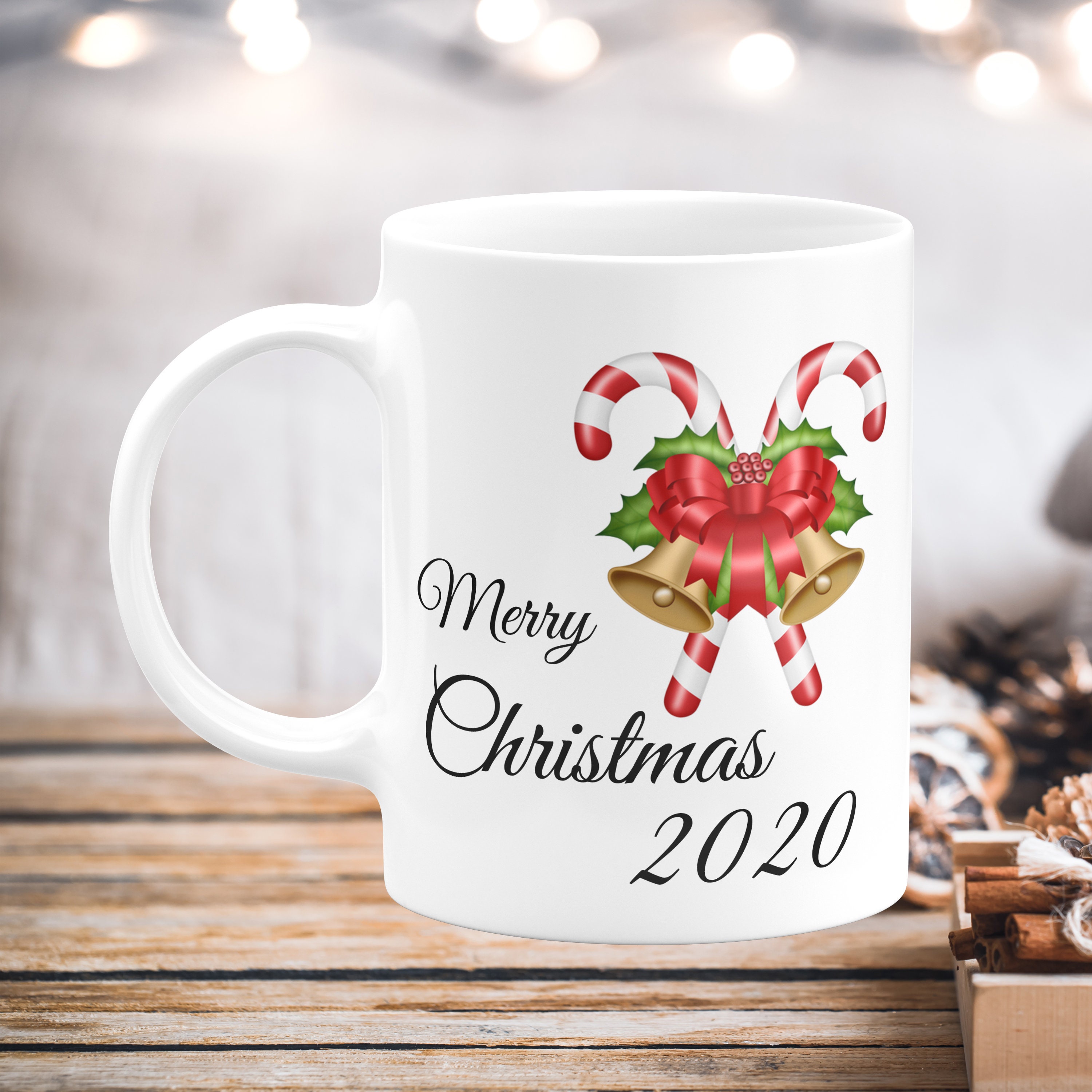 Personalized Christmas Mug Holiday coffee mug Hot Chocolate | Etsy