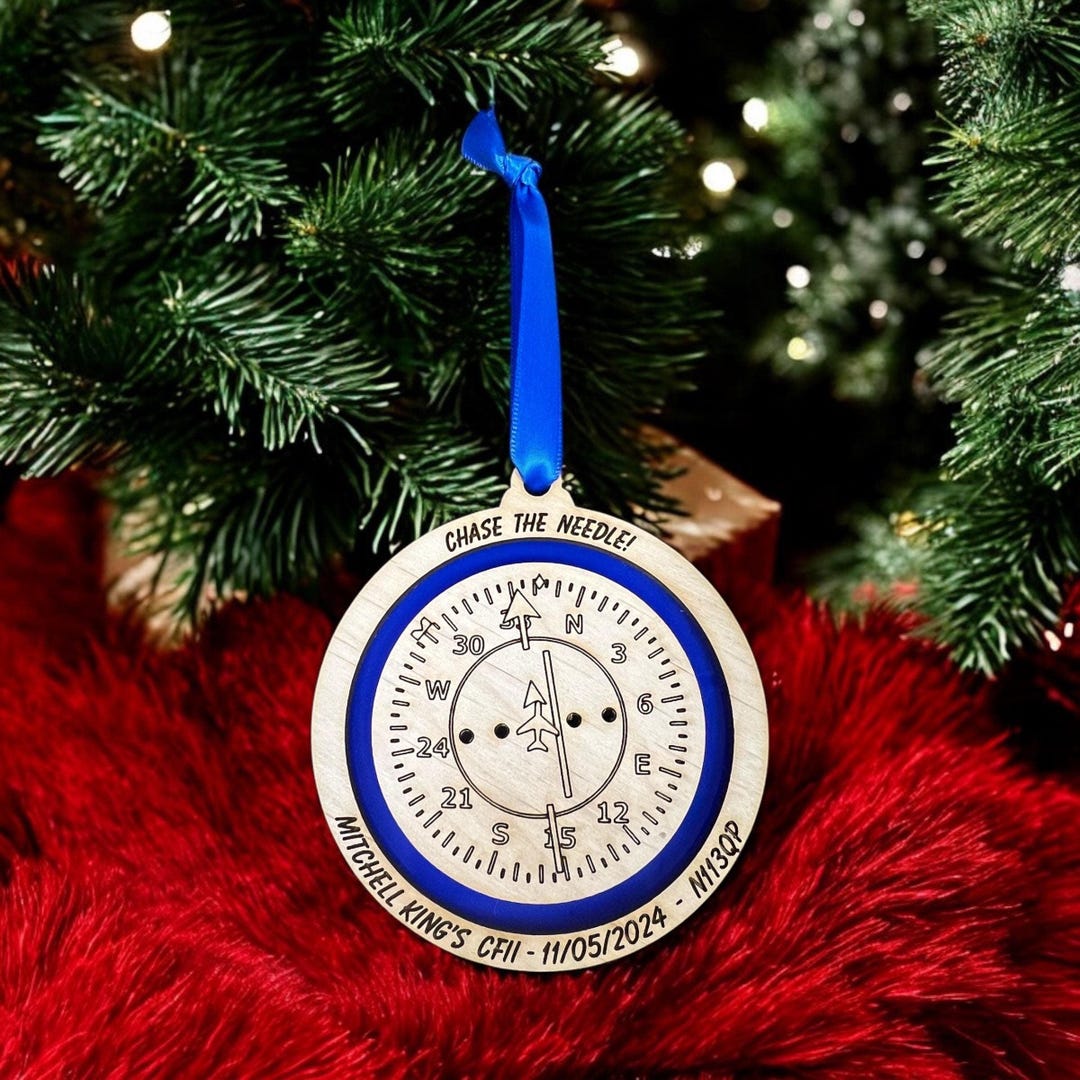 Personalized CFII Ornament, Cessna, Aviation Gifts, Pilot Gift, Pilot ...