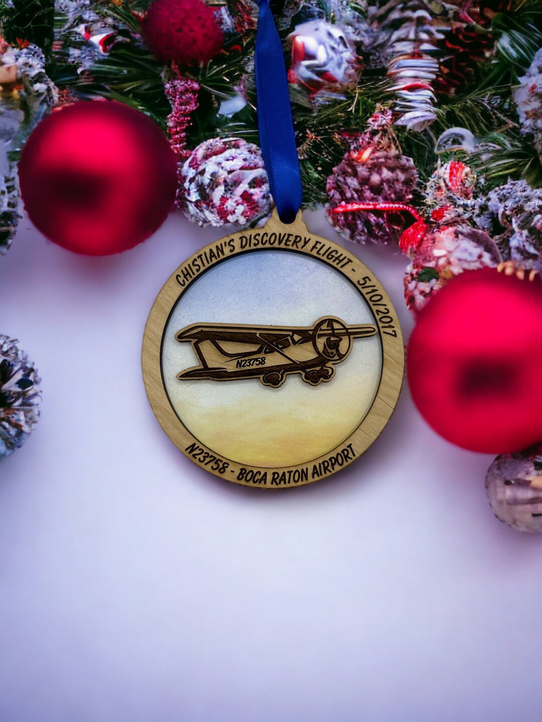 Personalized Discovery Flight Ornament PPL Cessna Plane - Etsy